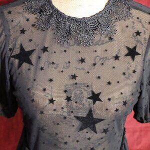 Disturbia | Dresses | Disturbia Goth Star Babydoll Dress | Poshmark